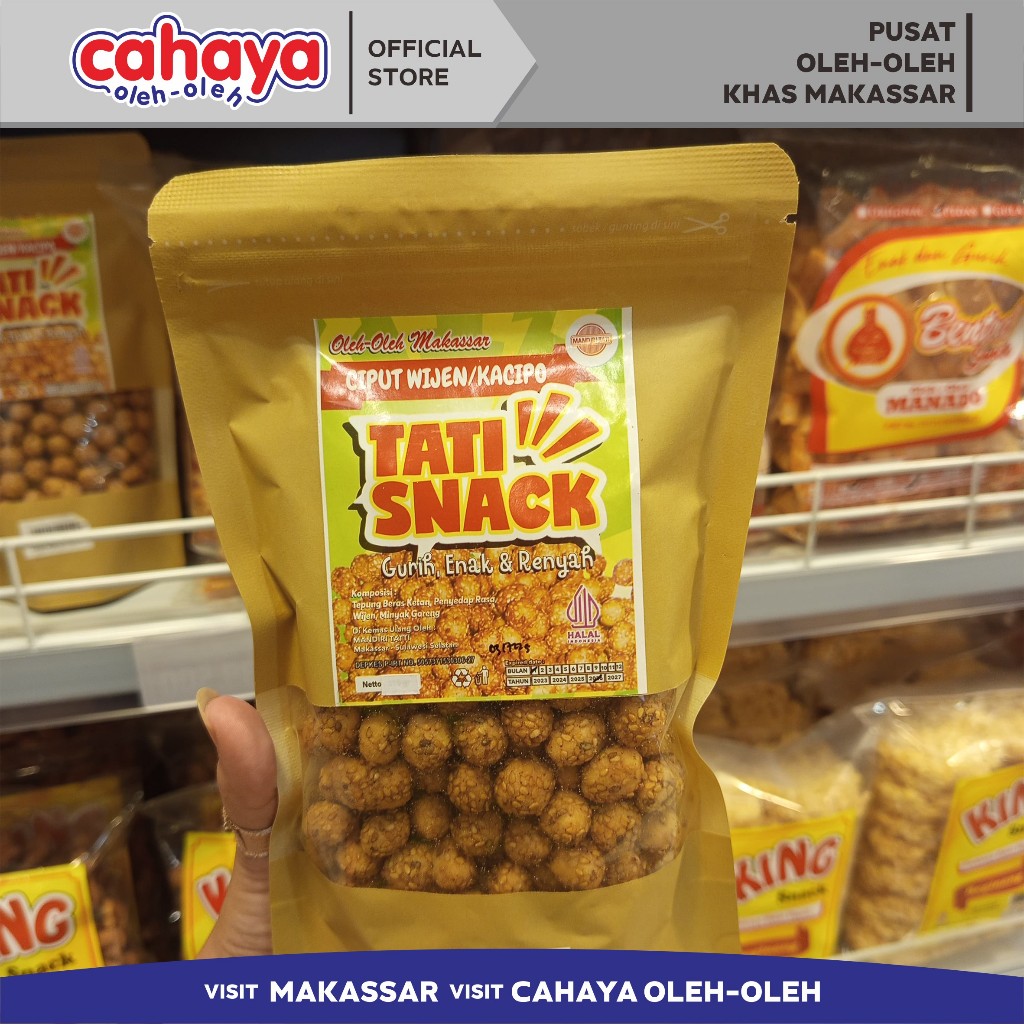 Jual Ciput / Kacip Wijen Tati Snack oleh oleh khas makassar | Shopee ...