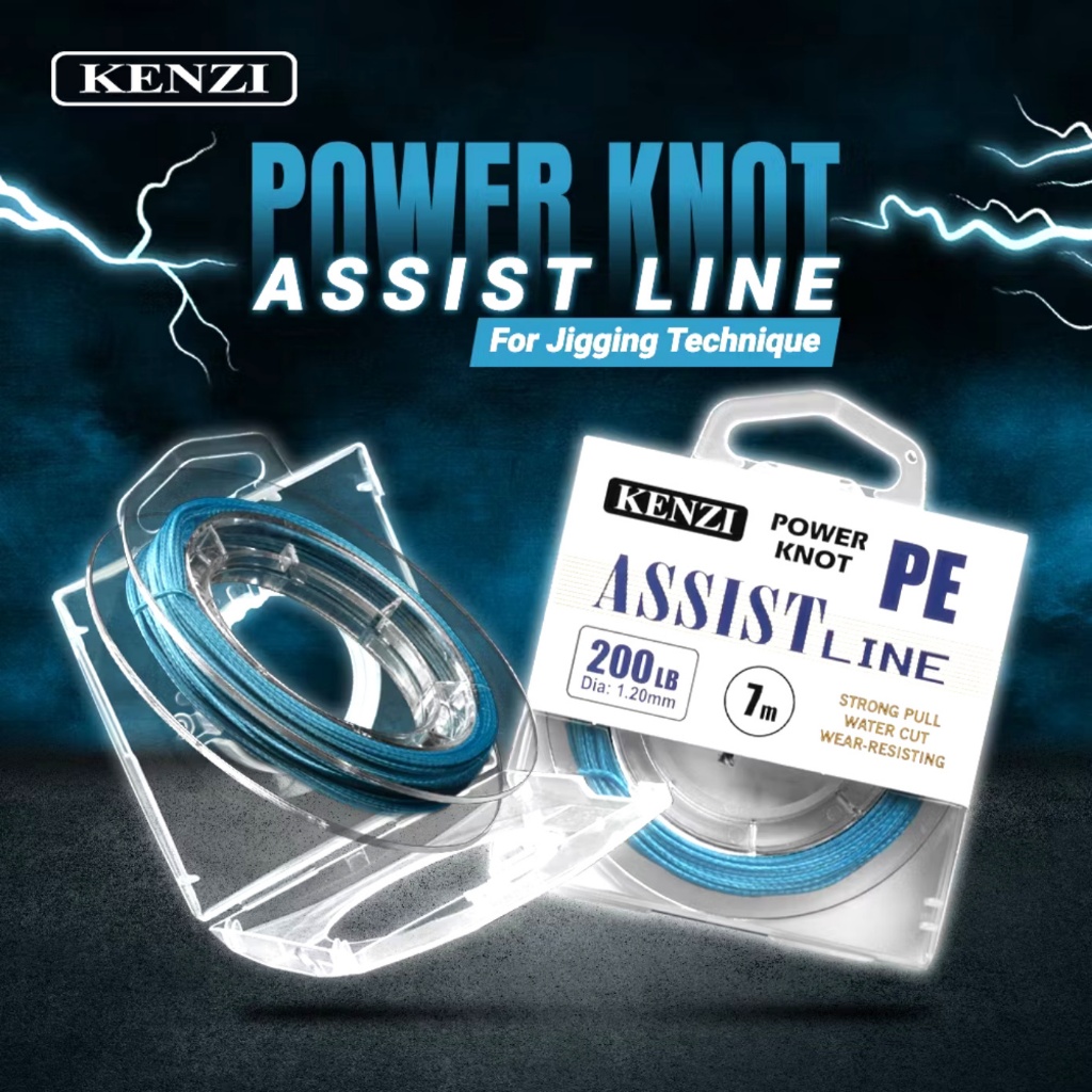 Jual Kenzi Assist LIne, Pe Power Knot kevlar hook jigging | Shopee ...