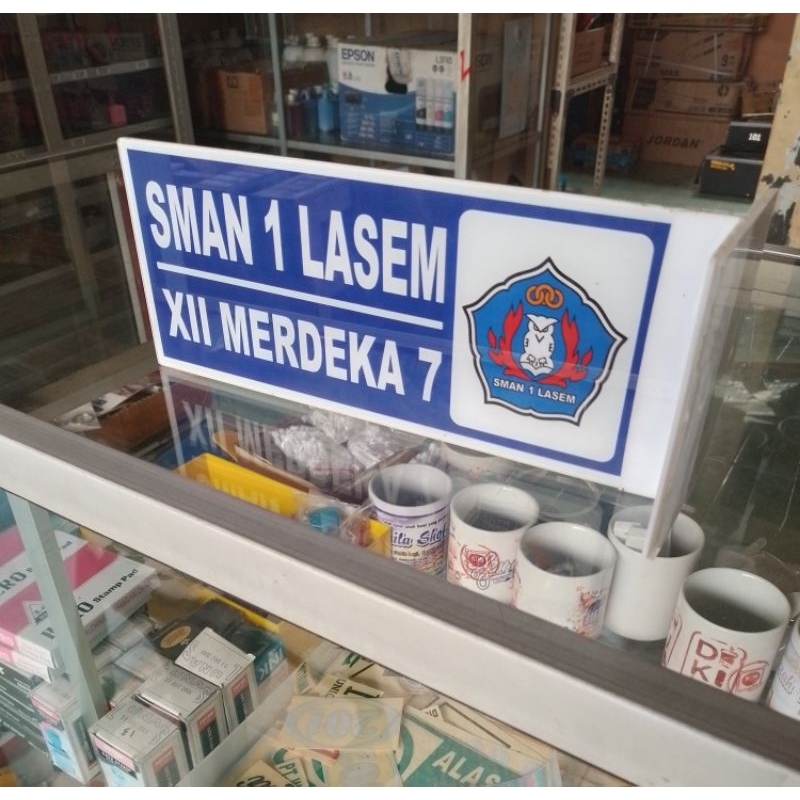 Jual Sign Akrilik Papan Tanda Ruangan Kelas Kantor dll | Shopee Indonesia