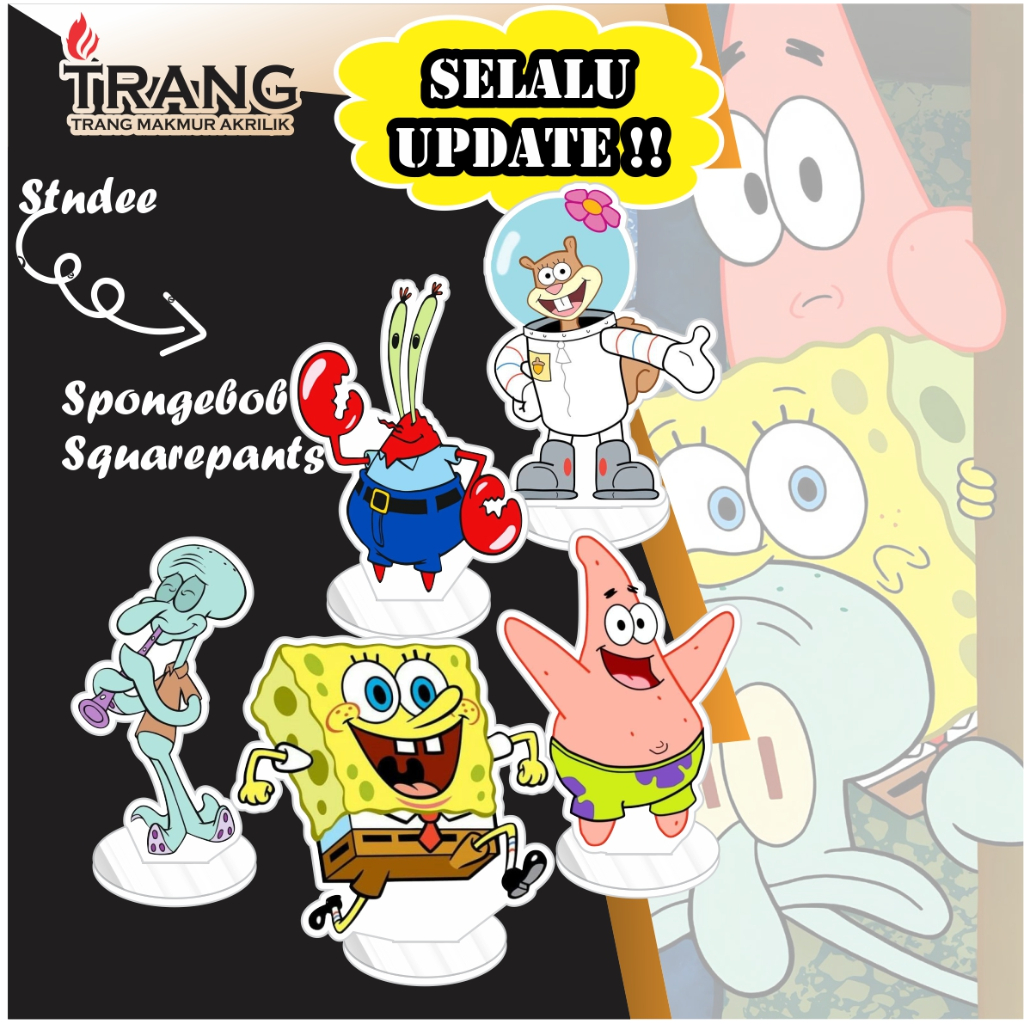 Jual Standee Figure Akrilik Spongebob Squarepants / Standing Action ...