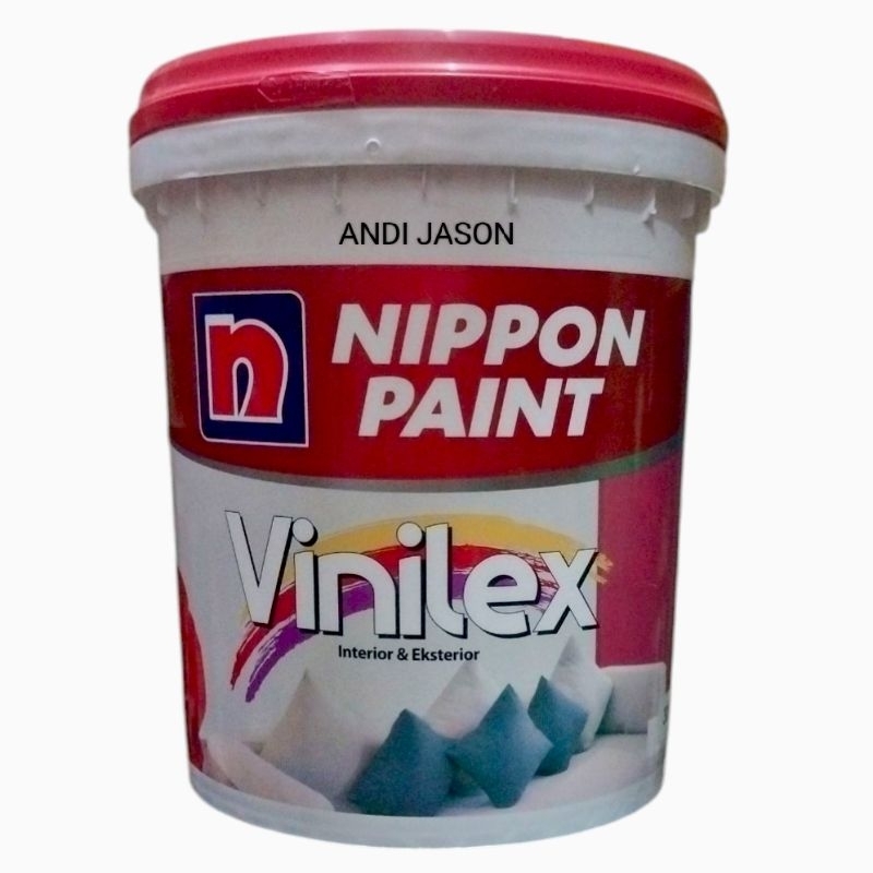 Jual CAT VINILEX NIPPON PAINT INTERIOR & EXTERIOR WARNA WHITE 25KG ...