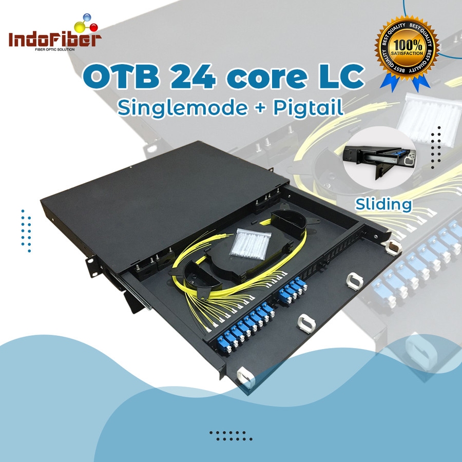 Jual Indofiber OTB 24 core LC Singlemode rackmount sliding rail ...