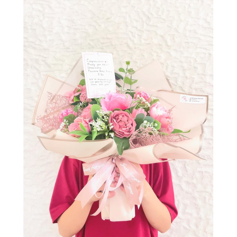 Jual buket bunga palsu murah semarang buket artificial anniversary ...