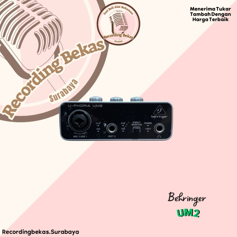 Jual Soundcard Behringer U-PHORIA UM2 (Bekas) | Shopee Indonesia