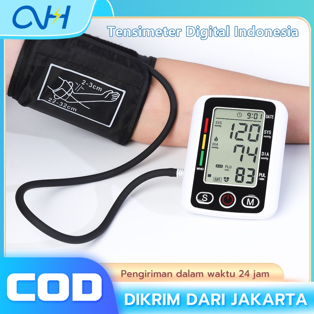 Jual Alat Cek Pengukur Tekanan Tensi Darah Digital Tensimeter Blood ...