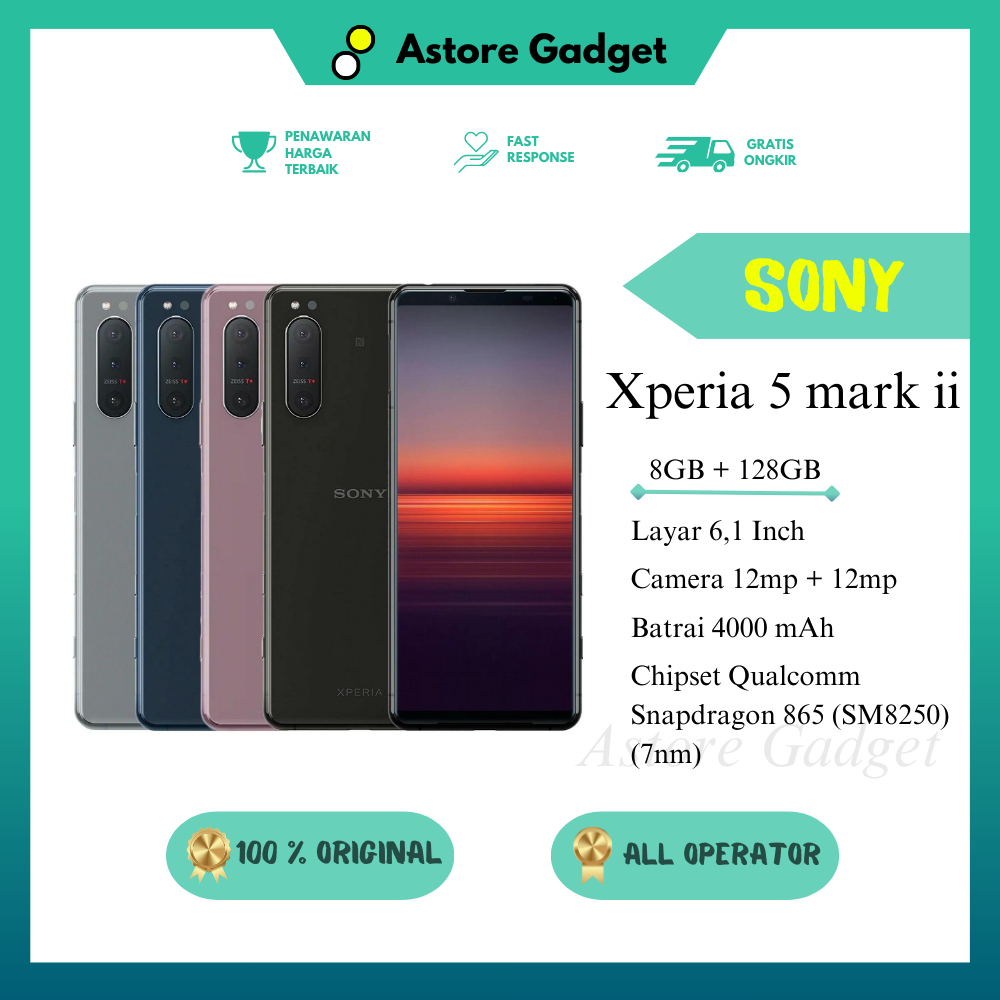 Jual SONY XPERIA 5 Mark ii 5G 8GB 128GB MULUS ORIGNAL - FULLSET - SONY ...