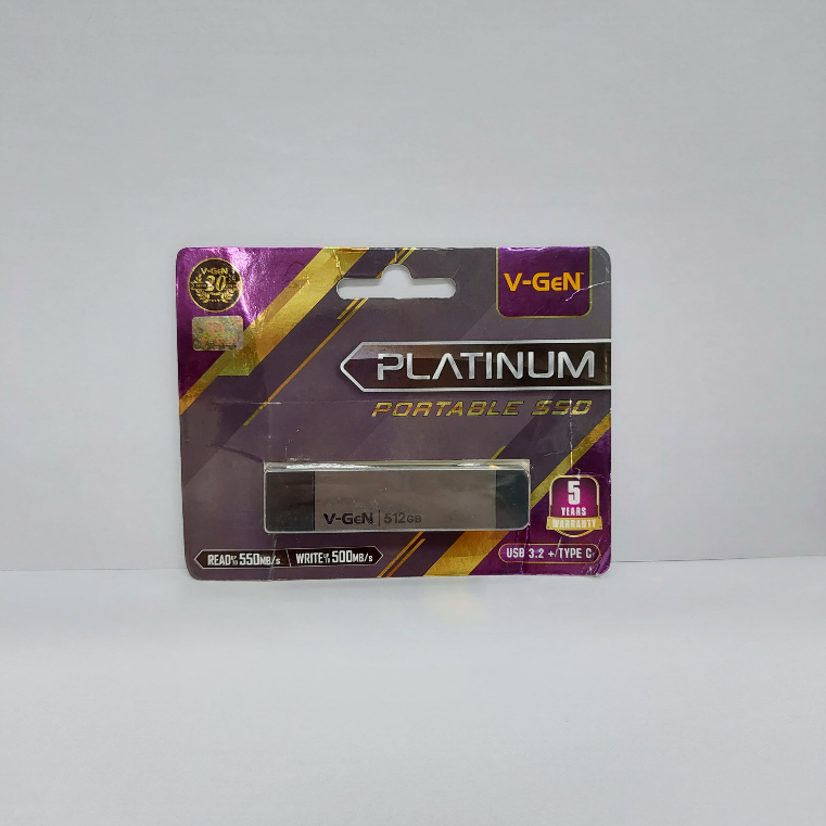 Jual PORTABLE SSD 512GB VGEN PLATINUM Type C USB 3.2 | Shopee Indonesia