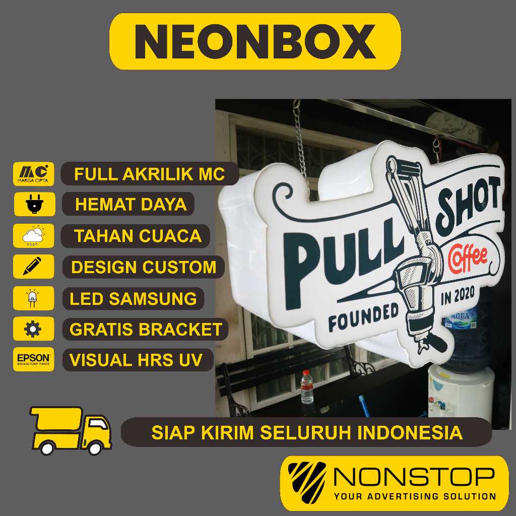 Jual Neonbox Akrilik Bentuk Custom Bulat Kotak Gambar Design Bebas ...
