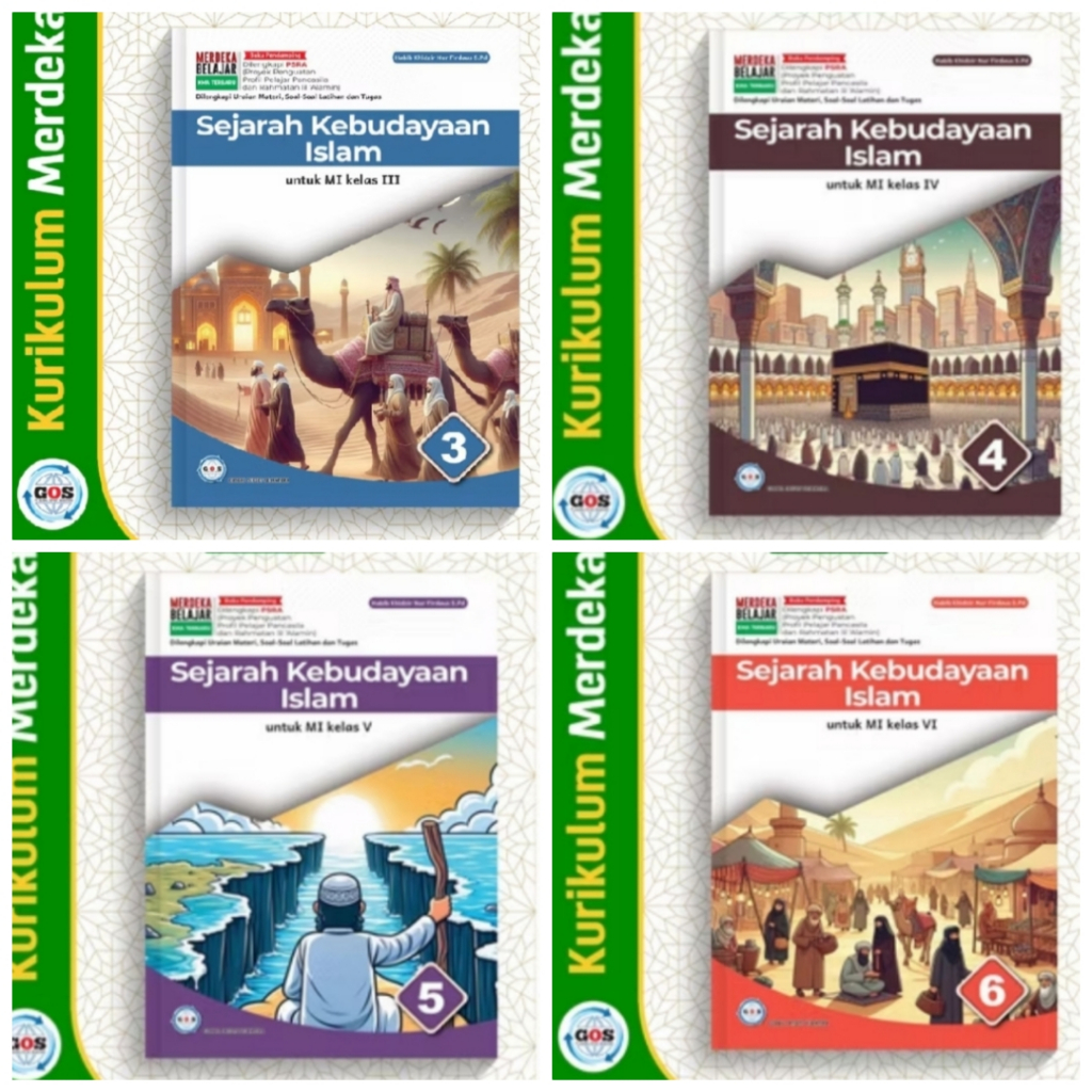 Jual Harga satuan buku teks sejarah kebudayaan Islam kurikulum merdeka untuk mi kelas 3-6 ...