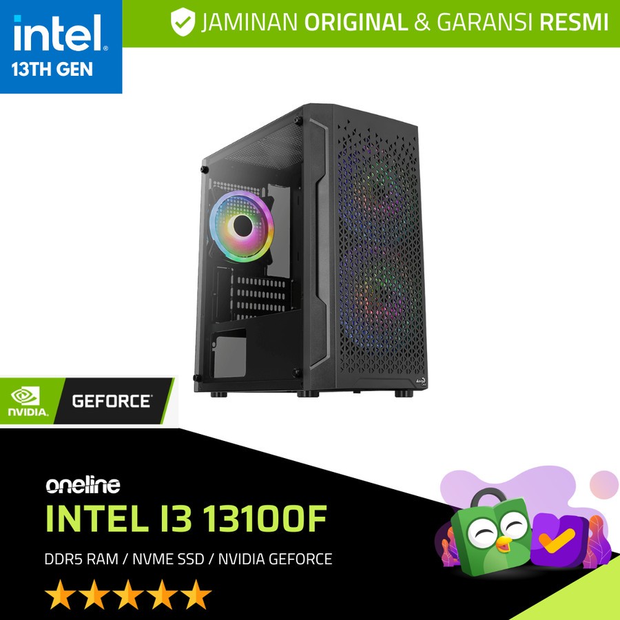 Jual PC Rakitan Gaming Design | Intel Core i3 13100F / 512GB SSD ...