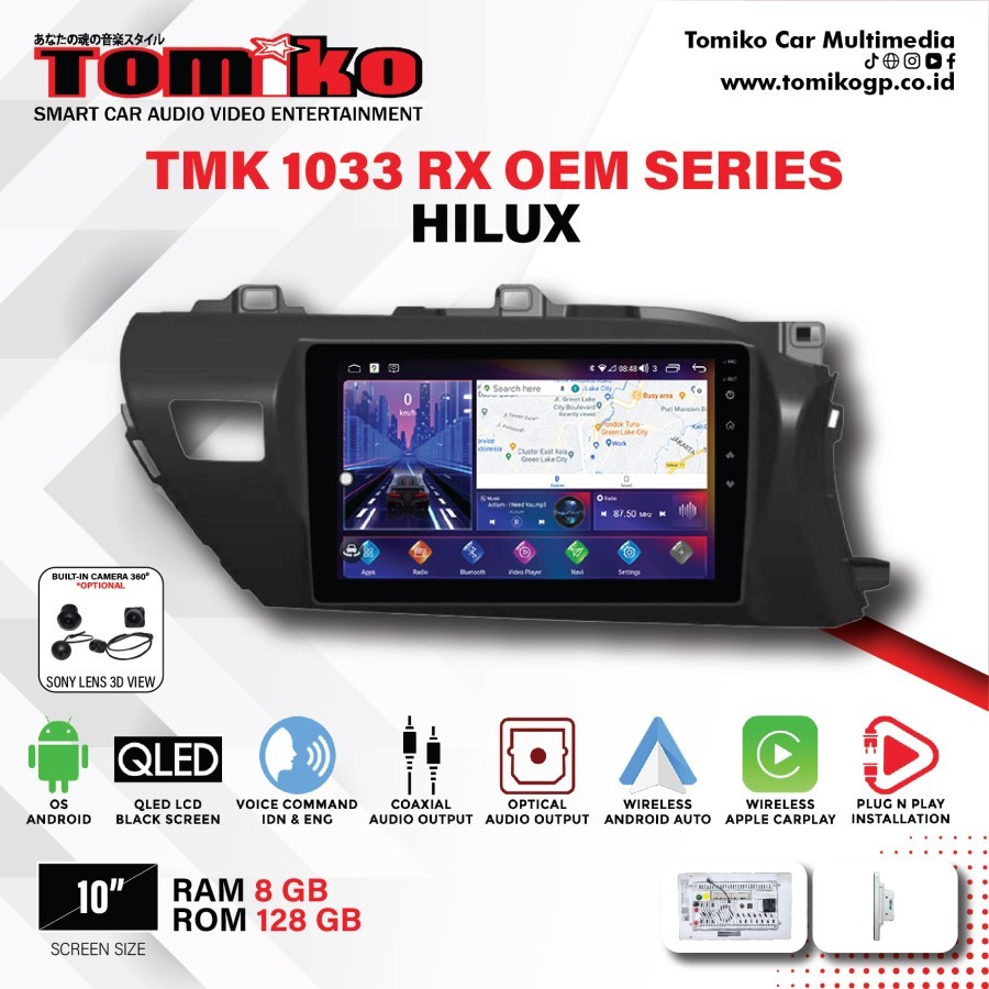 Jual Head Unit Android Tomiko 1033 OEM Series For Toyota Hilux | Shopee Indonesia