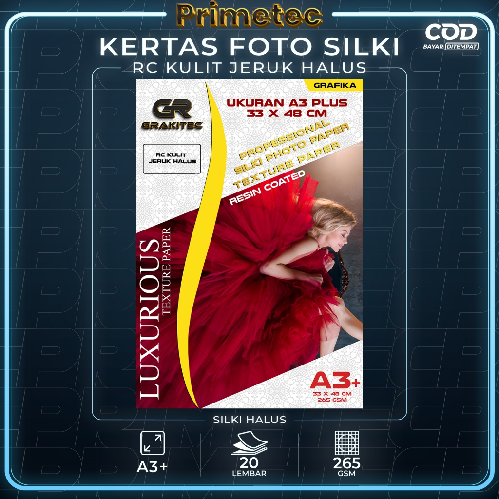 Jual Kertas Foto Silki Texture A3 / A3+ Professional Silki, Glossy ...