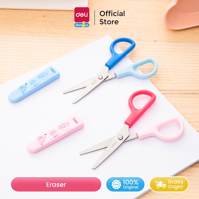 Jual Deli Gunting / Kids Scissors / Gunting Kertas Anak Ujung Tumpul ...