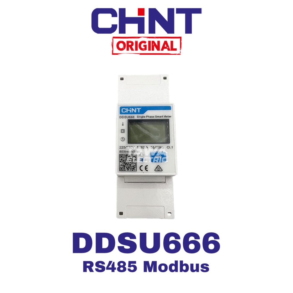 Jual Chint DDSU666 RS485 Single Phase Din-Rail Meter IP2W 220V (Modbus) | Shopee Indonesia