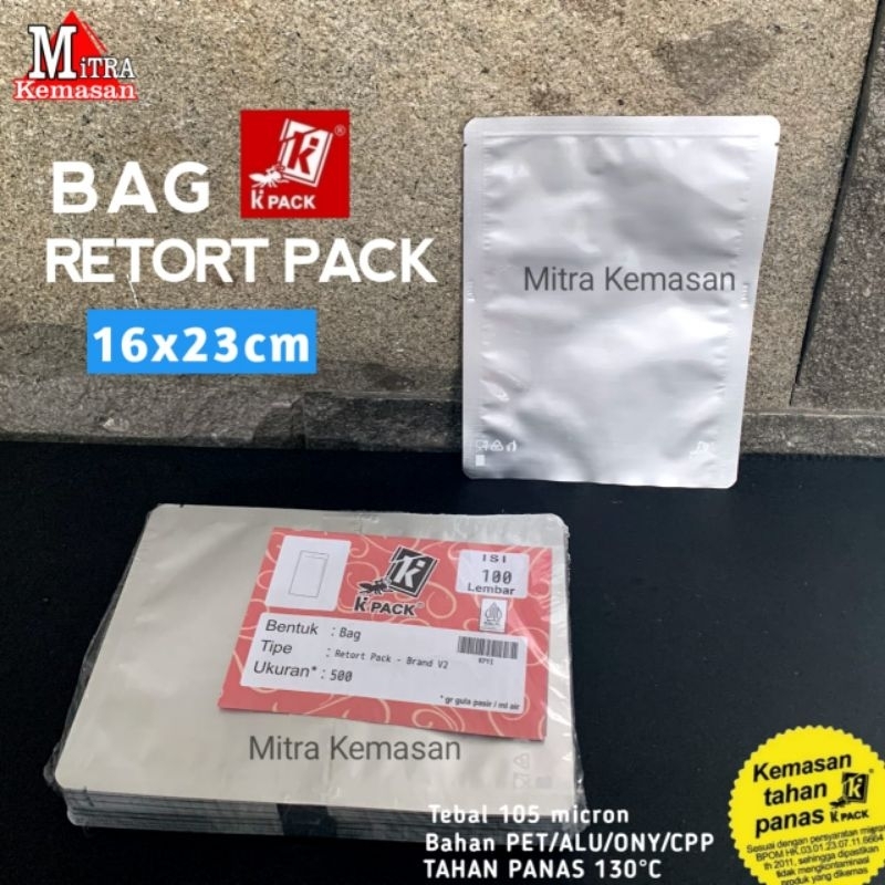 Jual KPACK BAG RETORTPACK 1623 500gram KEMASAN SACHET PLASTIK RETORT ...