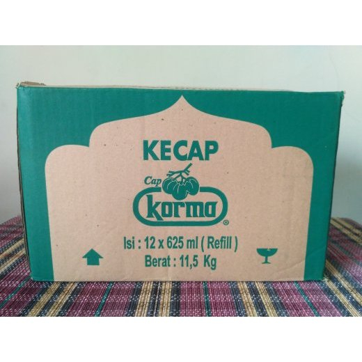 Jual SATU DUS Kecap SATE Cap KORMA REFILL ( 12 pouch X 840 gram ...