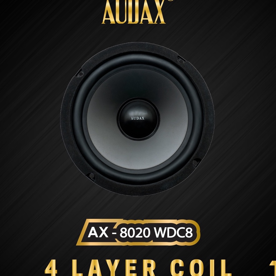 Jual Super Audax Speaker Pasif 8 AX82 WDC8 4 Layer Woofer | Shopee ...