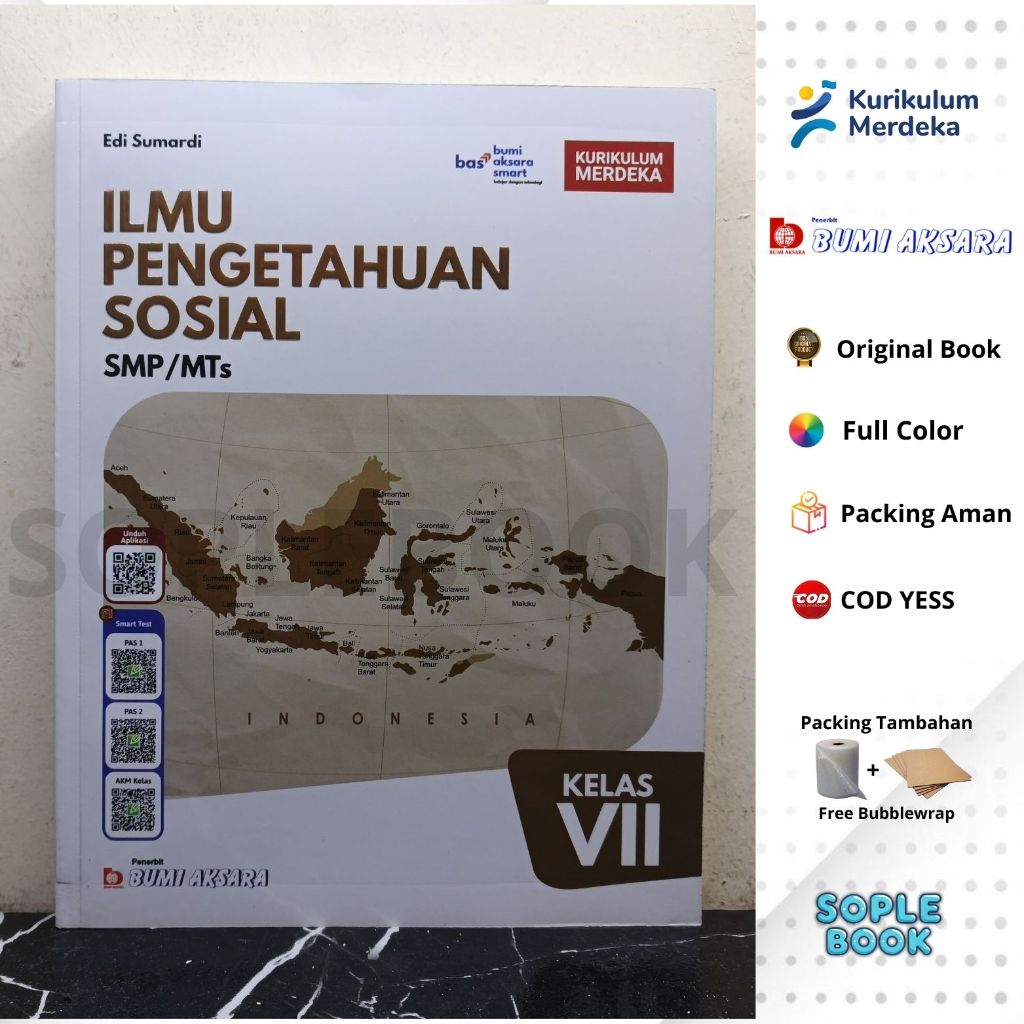 Jual Ilmu Pengetahuan Sosial (IPS) Untuk SMP/MTs Kelas 7 Bumi Aksara Kurikulum Merdeka | Shopee ...