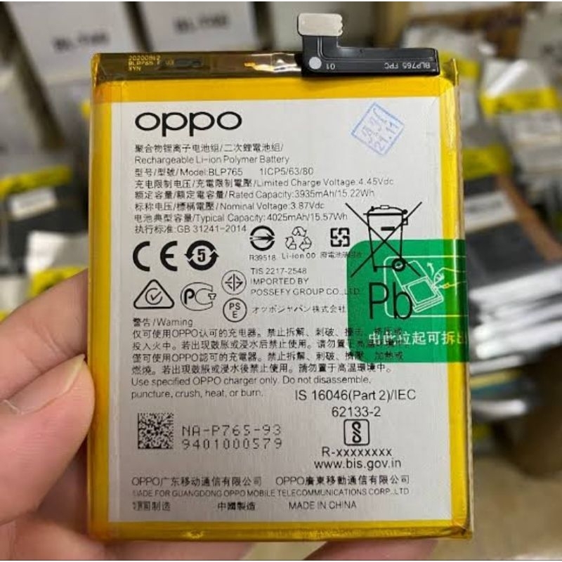Jual Batre Baterai HP OPPO RENO3 4G / RENO 3 CPH2043 ORIGINAL Model ...