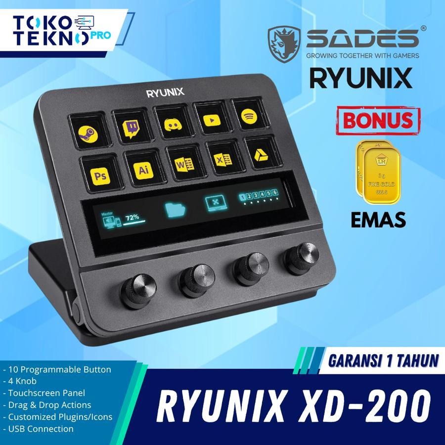 Jual Sades Ryunix XD200 / XD-200 Steamdeck Controller Detachable Type-C ...