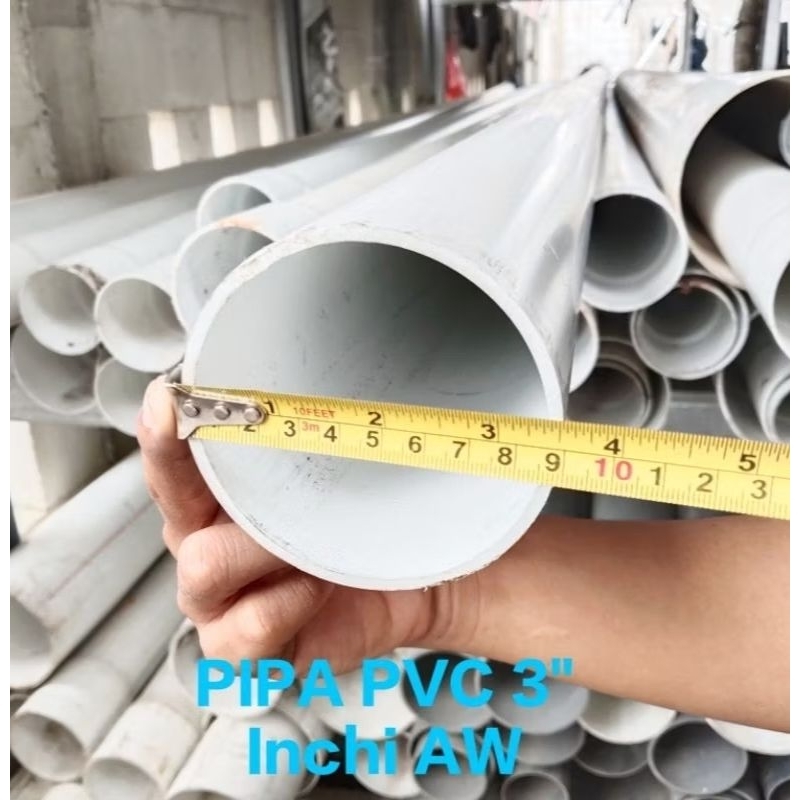 Jual Pipa PVC AW Panjang 10 cm tebal 3 inch | Shopee Indonesia