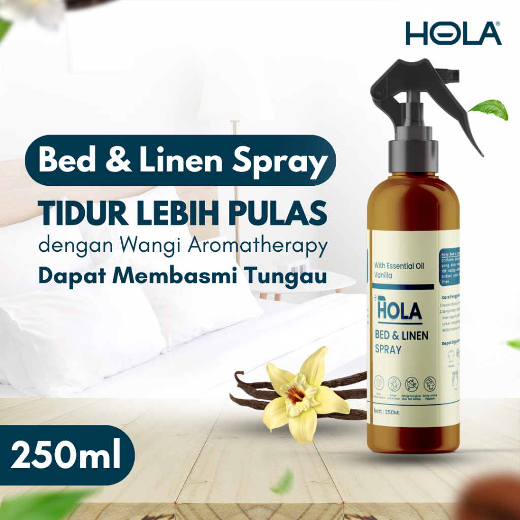 Jual Antibacterial Room and Linen Spray With Essential Oil 250ml, Bed ...