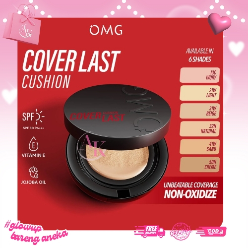 Jual OMG Oh My Glam Coverlast Cushion 15g Sensitive Skin - Cushion ...