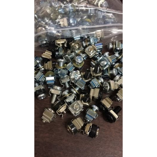 Jual Cage Nut Bolt ( Cage Nut M6 + Baut ) 1set/sepasang | Shopee Indonesia