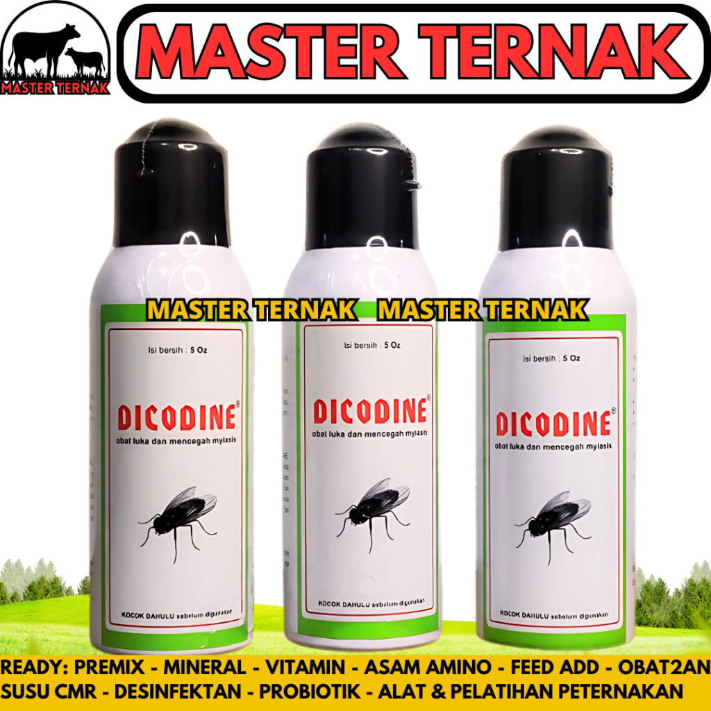 Jual DICODINE SPRAY - Dicodin Obat Semprot Luka Anti Lalat Kulit Miasis ...