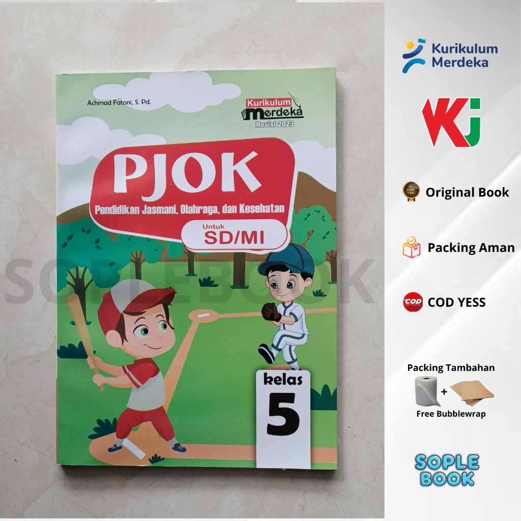 Jual Buku PJOK Untuk SD/MI Kelas 5 Wahana Karya Jaya Kurikulum Merdeka | Shopee Indonesia