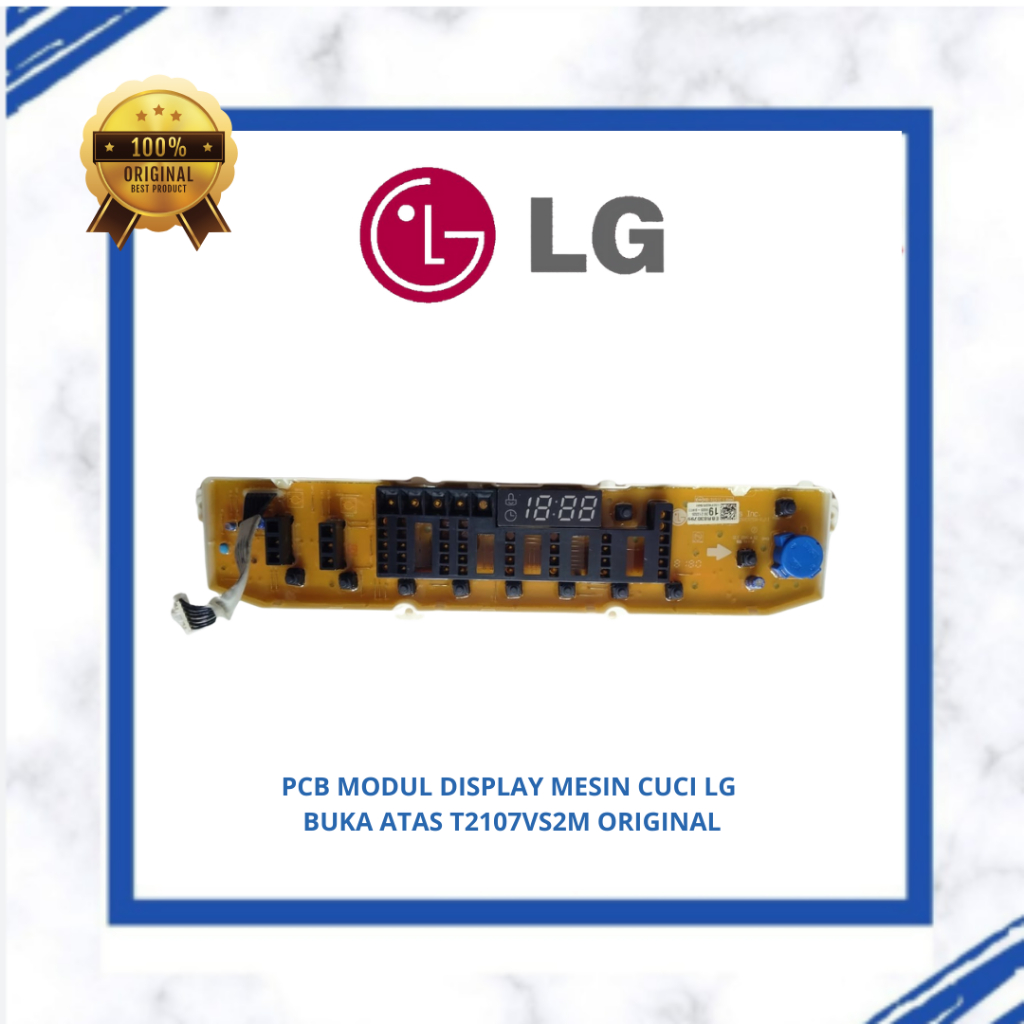 Jual PCB MODUL DISPLAY MESIN CUCI LG TOP LOADING T2107VS2M ORIGINAL ...