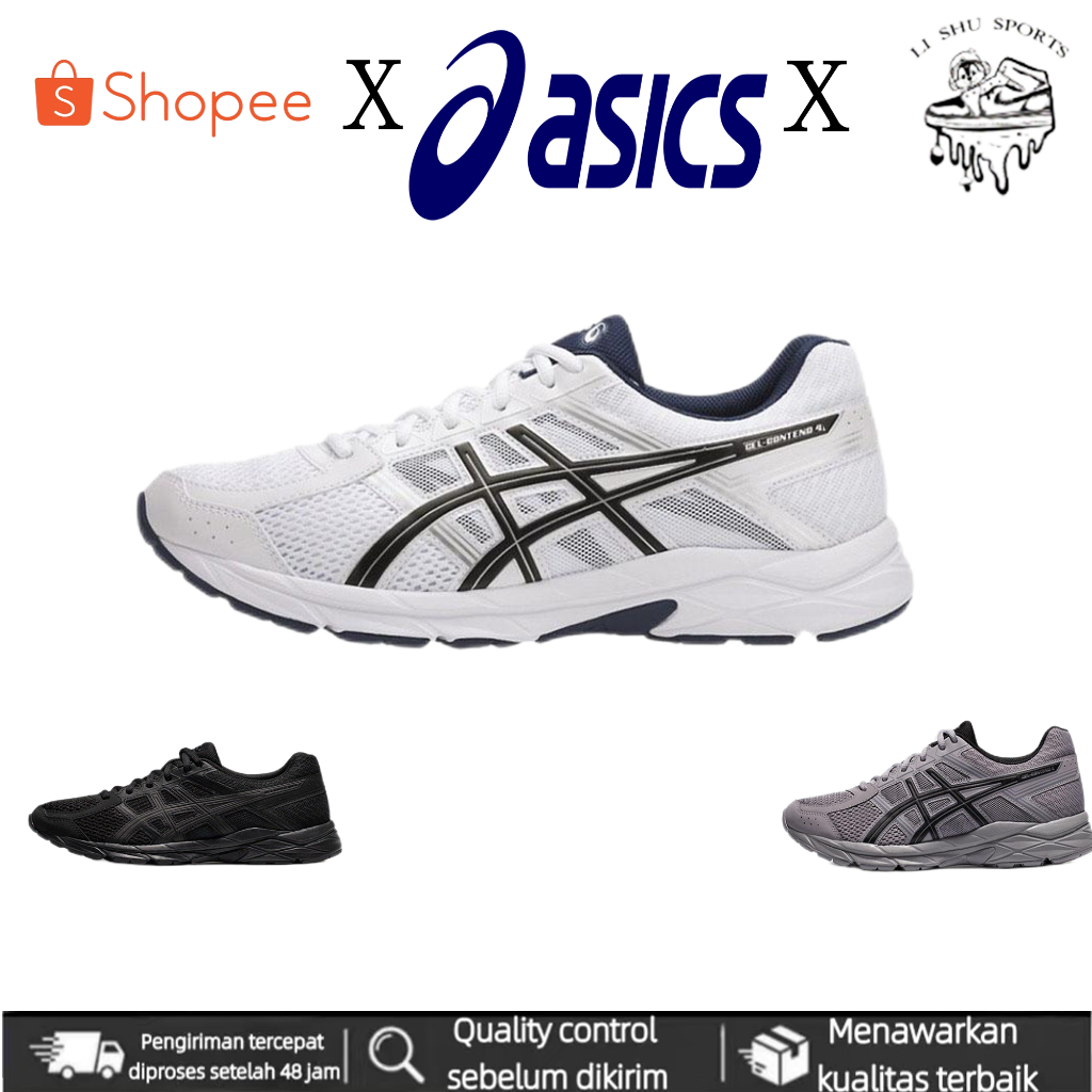 Jual Sepatu lari wanita Asics GEL-CONTEND 4, sepatu lari dengan ...