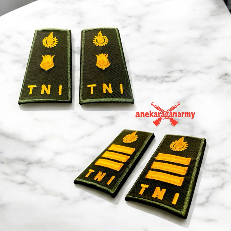 Jual [BISA CUSTOM PANGKAT] PANGKAT PDH TNI AD KORP CPL PAL LETDA LETTU ...