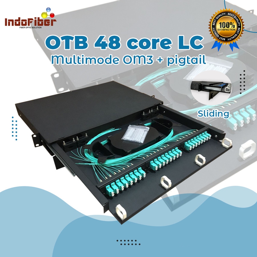 Jual Indofiber OTB 48 core LC Multimode OM3 rackmount sliding rail ...