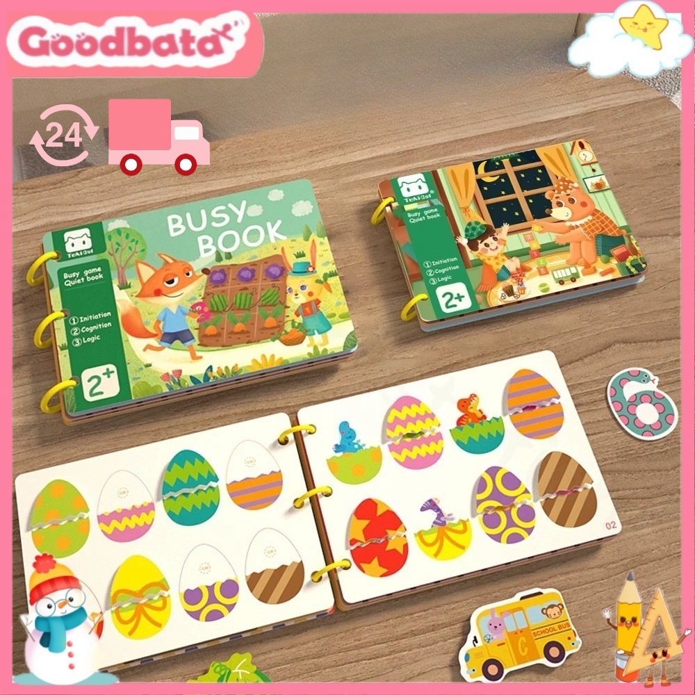 Jual 【Ready Stock】Buku Aktivitas Bayi Busy Book Dan Velcro TK Quiet ...