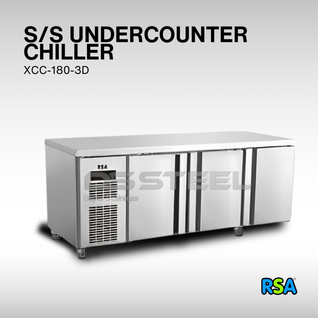 Jual RSA UNDER COUNTER CHILLER 3 DOORS TYPE XCC-180-3D SUHU CHILLER ...