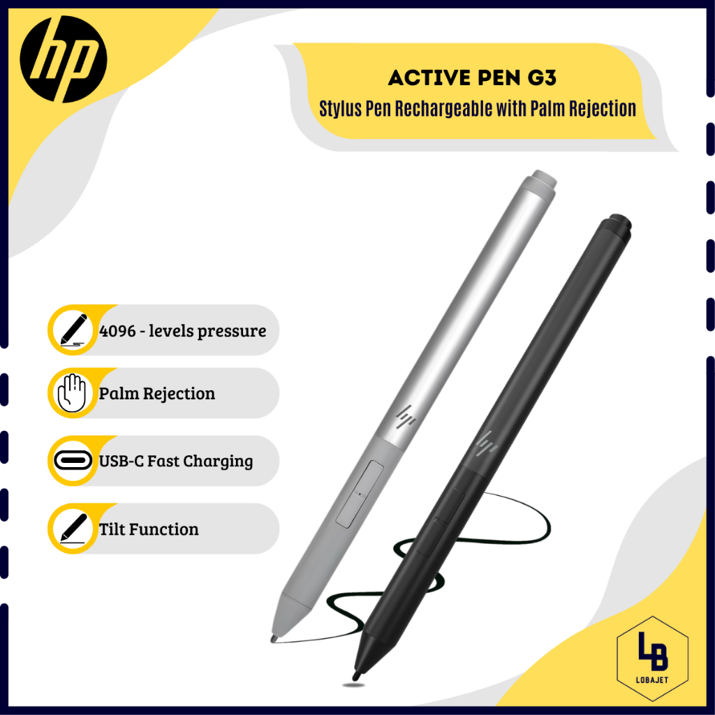 Jual HP Active Pen G3 - 4096 Pressure Level with Palm Rejection Stylus ...