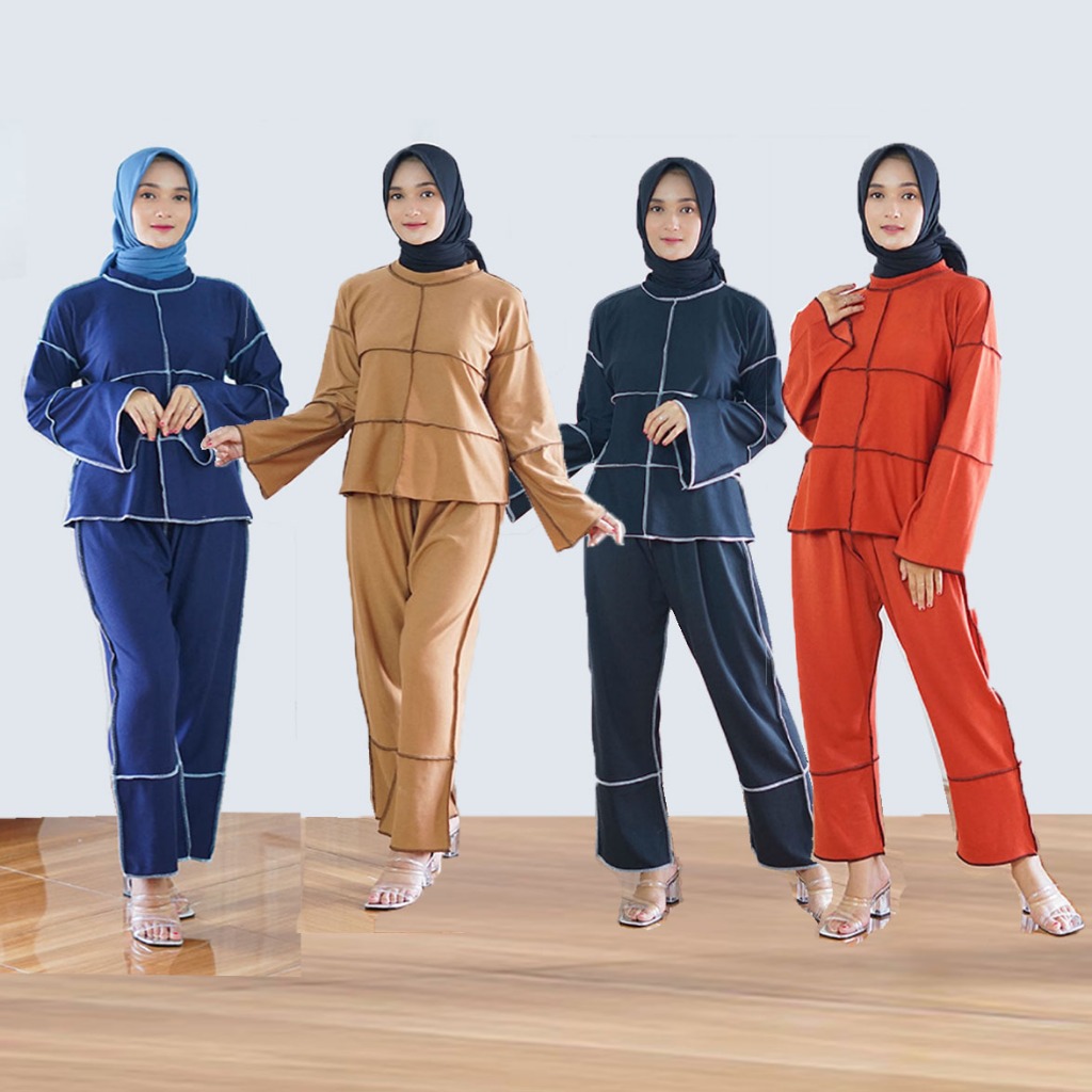Jual One Set Setelan Kekinian Wanita Kikan Bebytery | Shopee Indonesia
