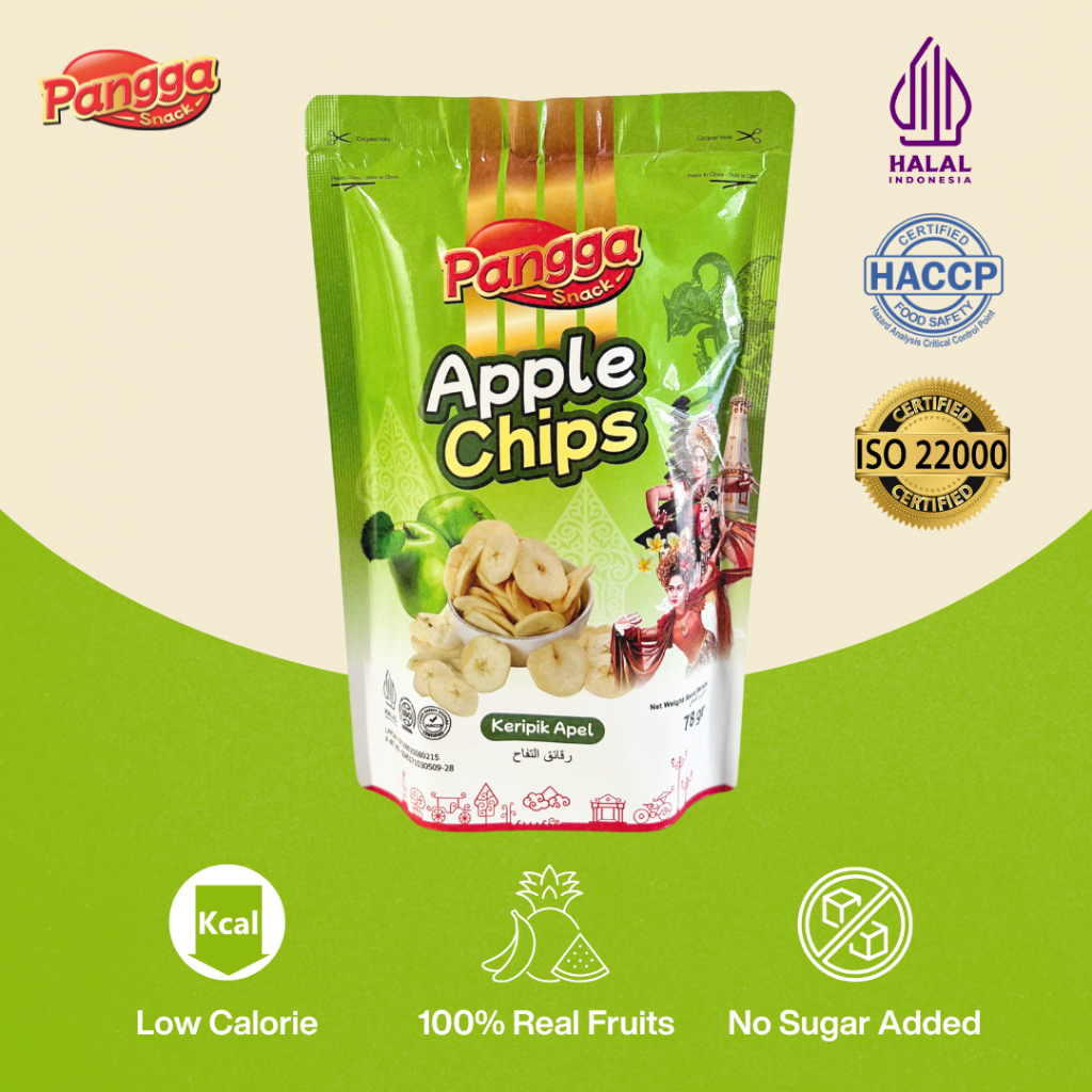Jual Pangga Snack - Cemilan Sehat Keripik Buah Apel 78 Gram | Shopee Indonesia