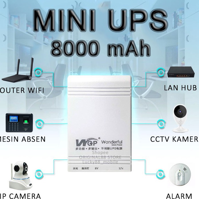Jual KI3 UPS M ROUTER CCTV CAMERA 12V 5V USB 1A 2A KAMERA DASHCAM MOBIL ...