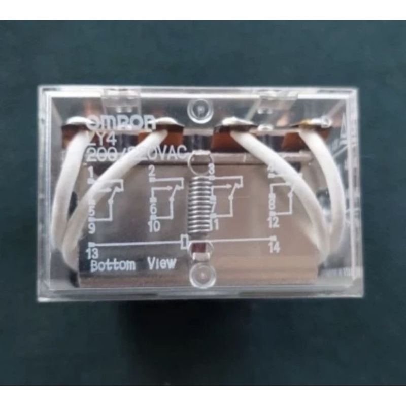 Jual Relay OMRON LY4 220VAC / 12VDC / 24VDC ORIGINAL OMRON | Shopee ...