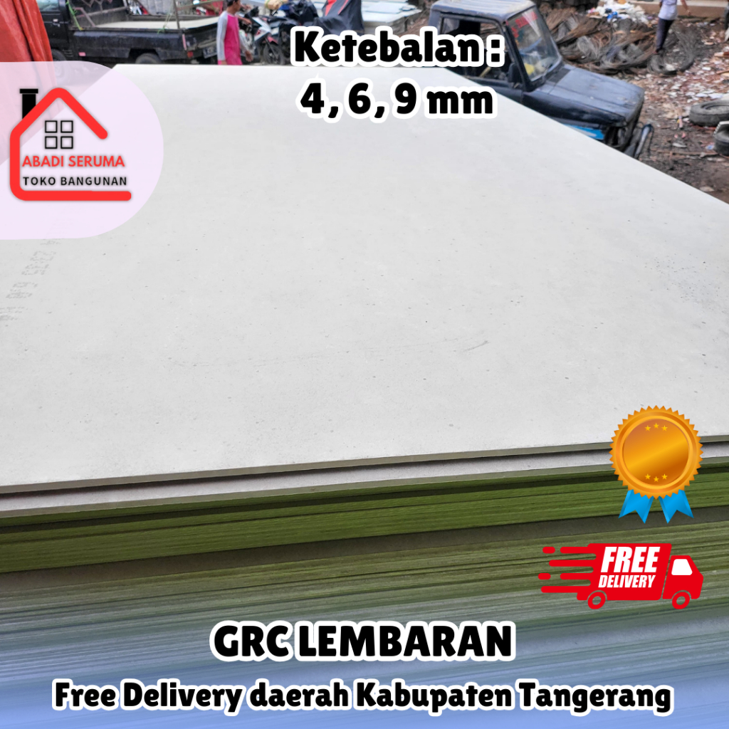 Jual TERMURAH! GRC BOARD LEMBARAN / BAHAN BANGUNAN GRC DINDING / GRC ...