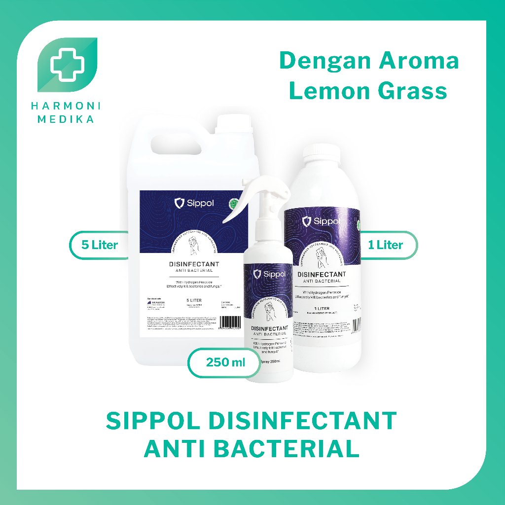 Jual Sippol Disinfectant Spray & Refill [Lemongrass] / Semprotan ...