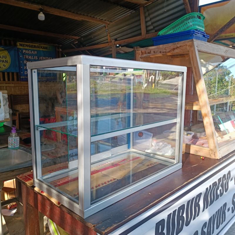 Jual Etalase Numpang Meja Plus Packing Kayu | Shopee Indonesia
