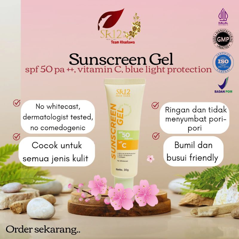 Jual SR12 STORE / SUNSCREEN GEL SR12 / SUNSCREEN SPF 50 PA++ ...