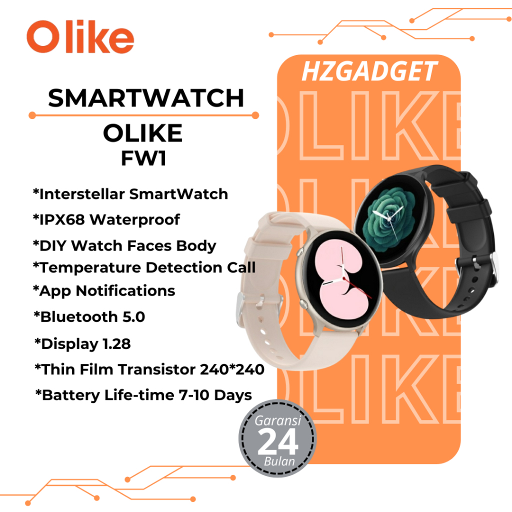 Jual Smartwatch FW1 Olike Jam Tangan Wanita Pria I Interstellar ...