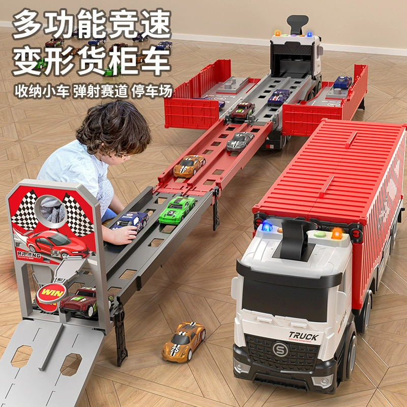 Jual Mainan Mobil Truk Container deformasi jalur ejeksi dengan 8 model ...