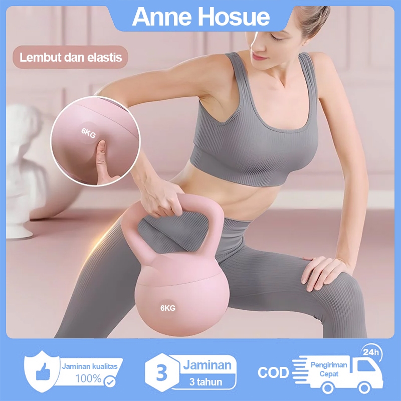Jual Anne House. Kettlebell 4/6/8kg Peralatan Kebugaran Tahan Aus Dan Tahan Benturan Peralatan ...