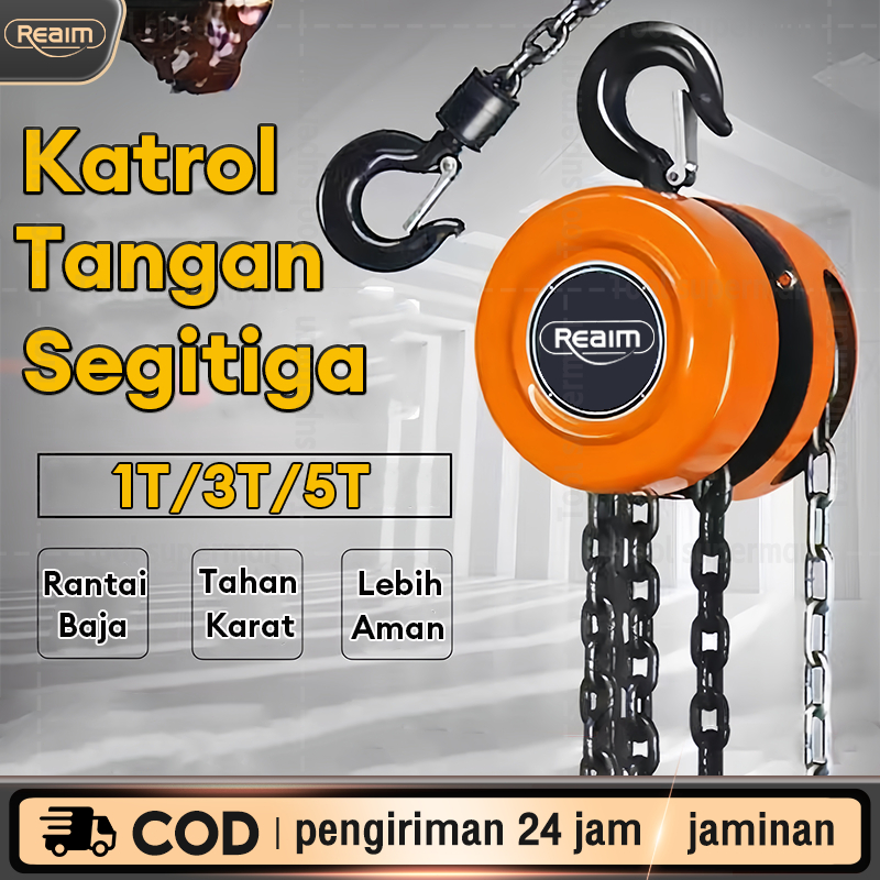 Jual Chain Block / Chain Hoist / Katrol Angkut Barang 1 ton/ 3.5 ton/5.5 ton×3 meter Katrol ...