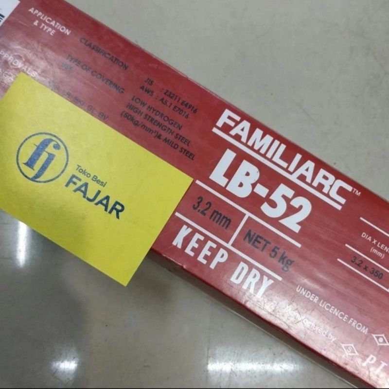 Jual Kawat las LB 52 3,2 mm Elektroda electroda las besi plat pipa baja ...